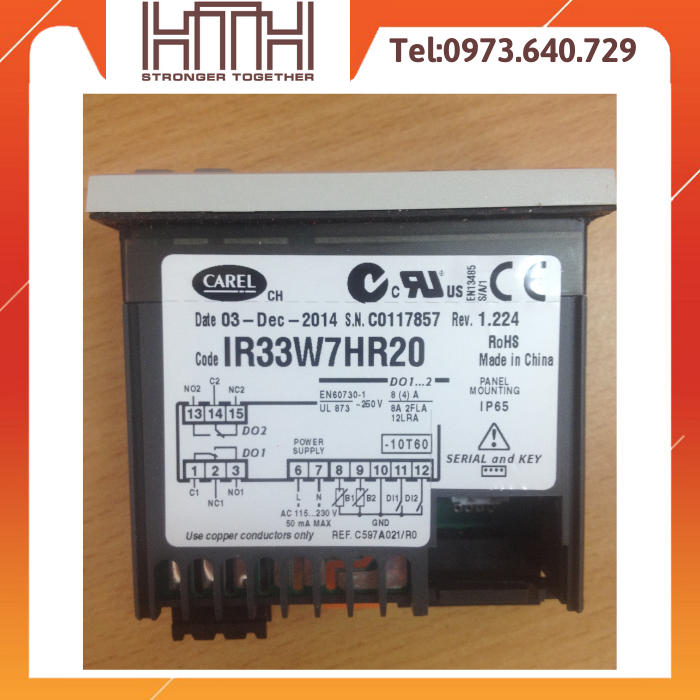 Đồng hồ nhiệt độ Carel IR33W7HR20 – HTH TECH